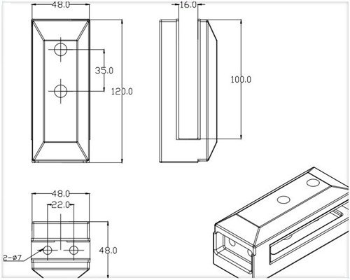 Side Mount Stainless Steel Glass Spigot | Demax Arch